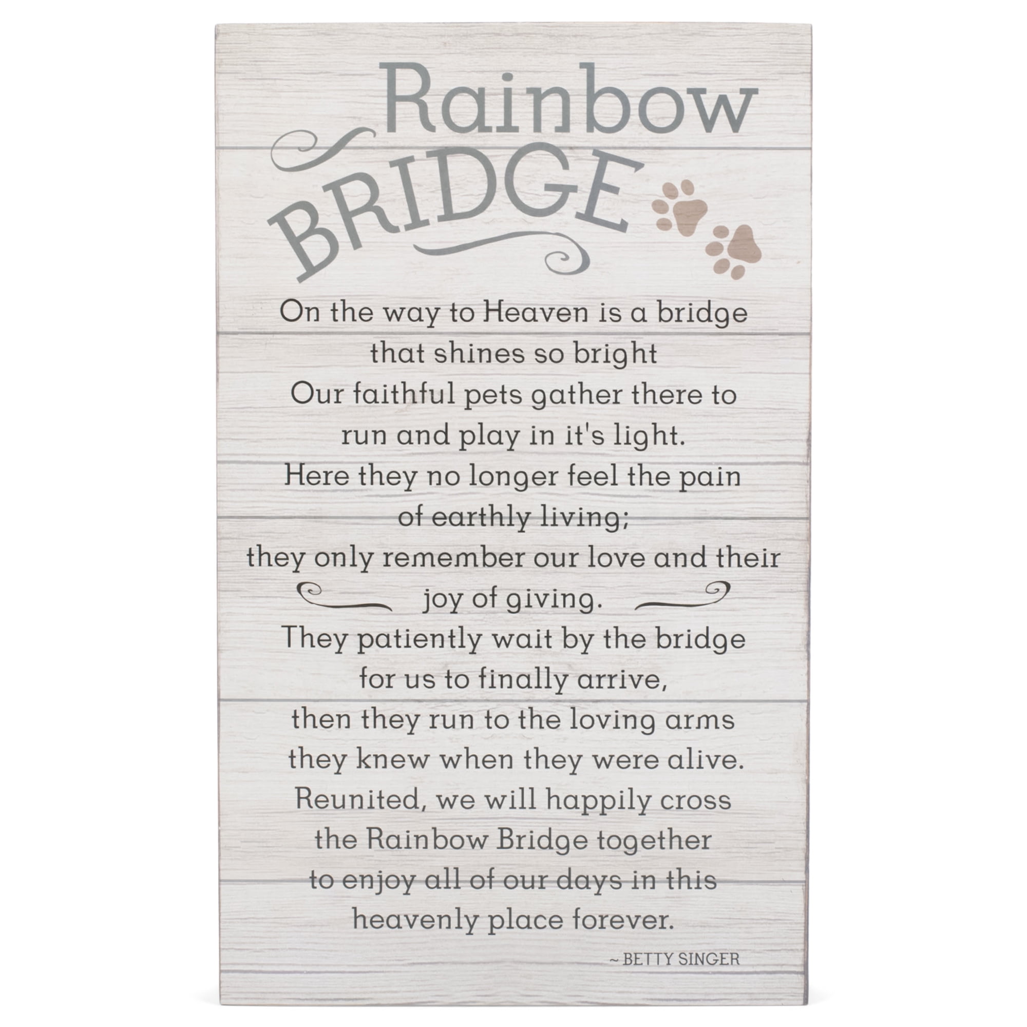 Rainbow Bridge Wood Like Paneled Brown 16 x 9.5 MDF Decorative Hanging ...
