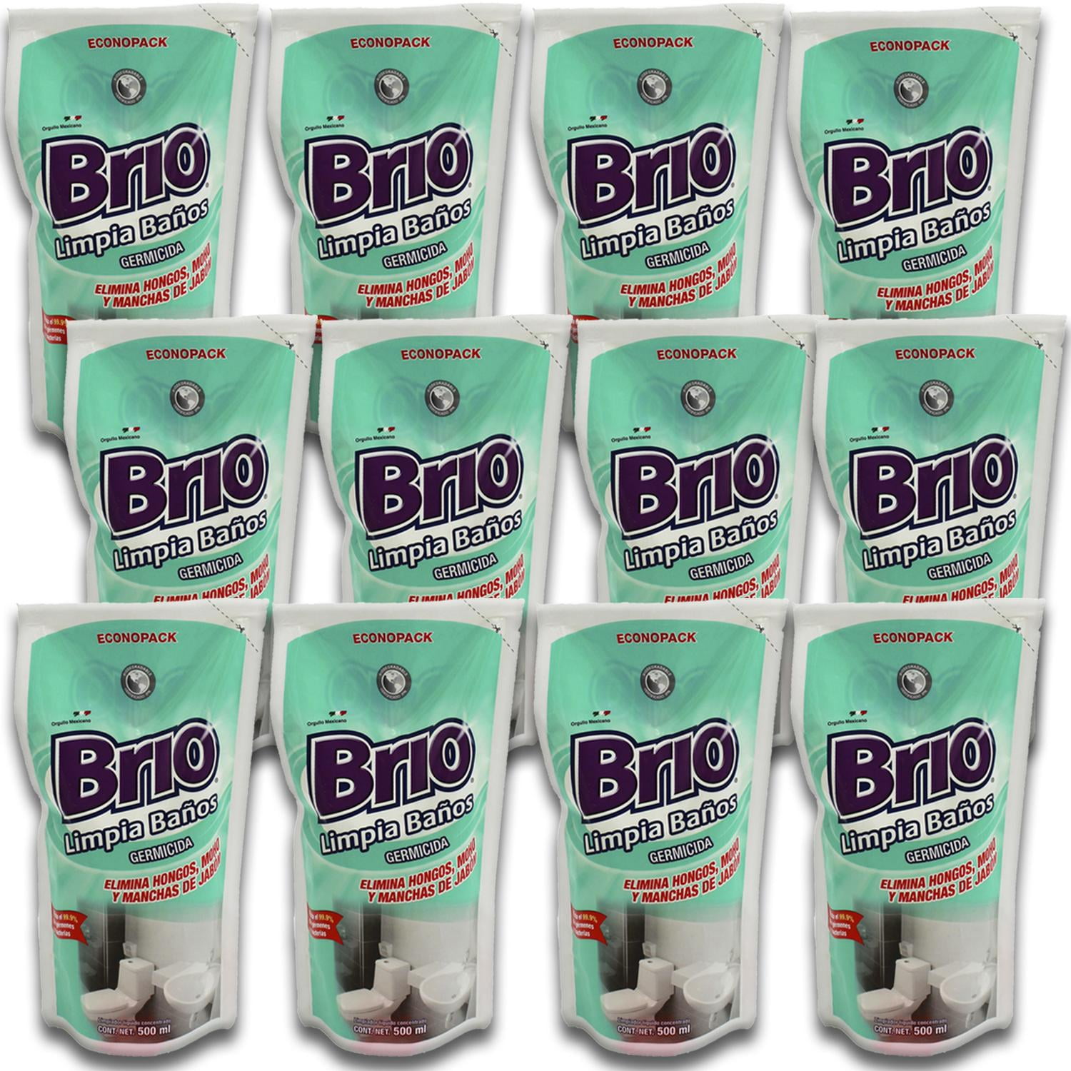 12PK - BRIO LIMPIA BAÑOS ECONOPACK 500ML BRIO BHLBE500M-12 | Bodega ...