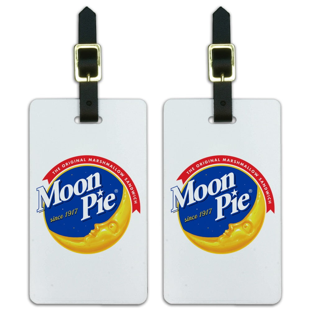 MoonPie Logo Luggage ID Tags Suitcase Carry-On Cards - Set of 2 ...