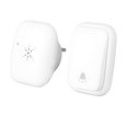 Self Powered Wireless Doorbell White Outdoor Ding Dong Model For House
