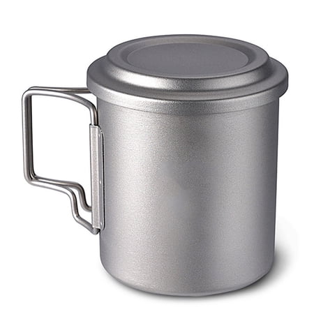MYG Outdoor Camping Pure Titanium Mug Ultra-Light Pure Titanium Tea ...