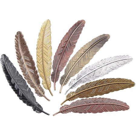 Nail Art Photo Tool Feather, Feather Metal Bookmark Feather Bookmark ...