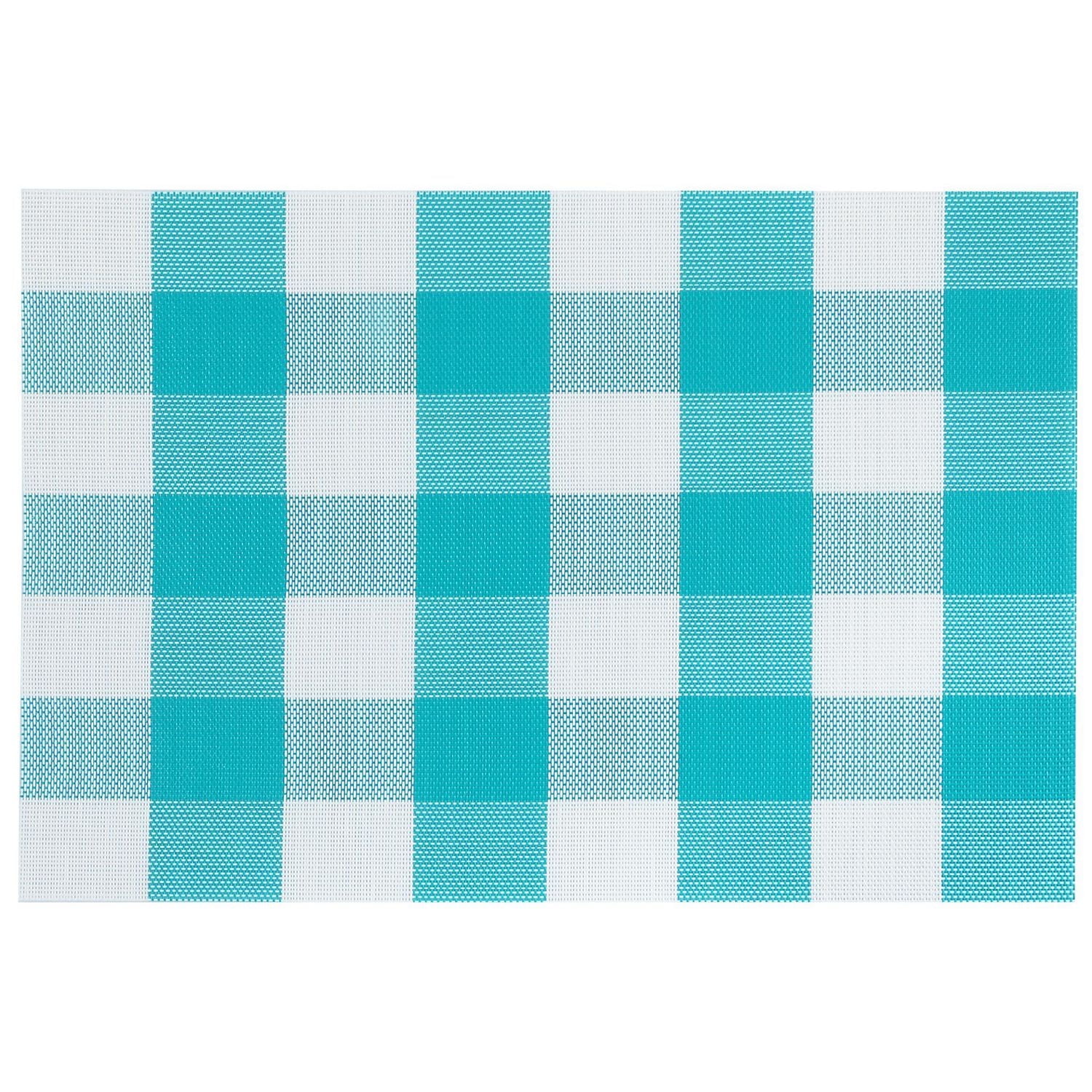 Click here for Ih Casadécor Vinyl Placemat (Plaid) (Teal) - Set O... prices