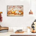Rustic Pumpkin Wall Art Canvas Prints Hello Fall Pictures Wall Decor ...