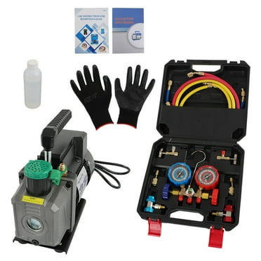 4 Way AC Manifold Gauge Set HVAC Diagnostic Freon Charging Tool For ...