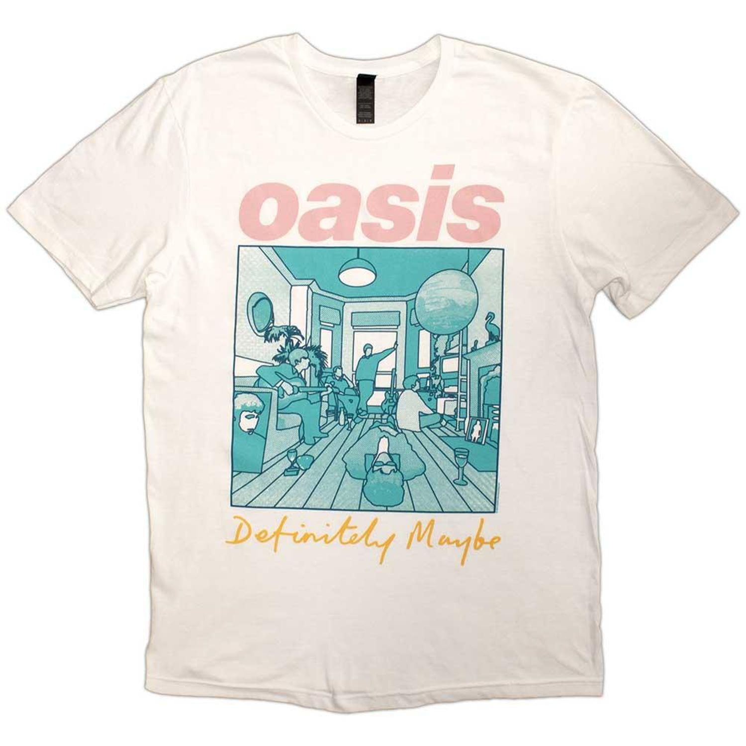 Click here for Oasis Adult Definitely Maybe Illustration T-Shirt... prices