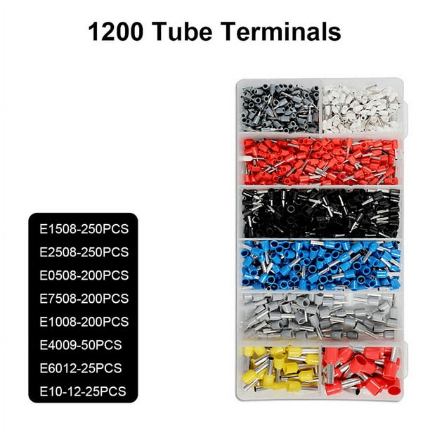 Pin Terminal Connectors Wire Ends, AWG 22-7 Ferrule Connectors Kit For ...