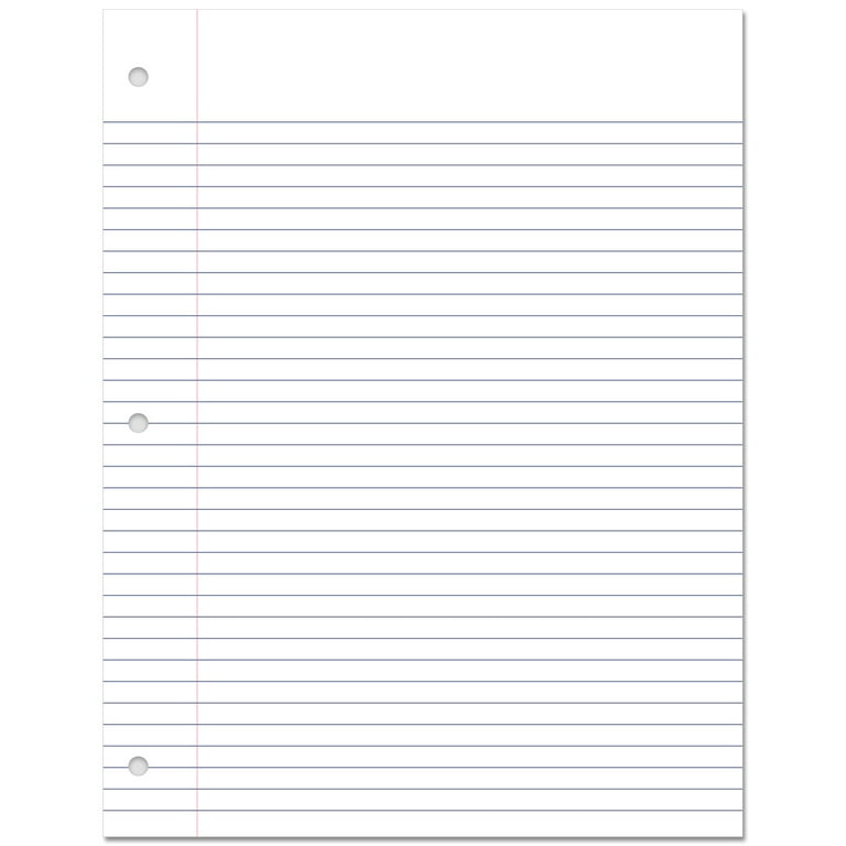 College Ruled Lined Paper Template