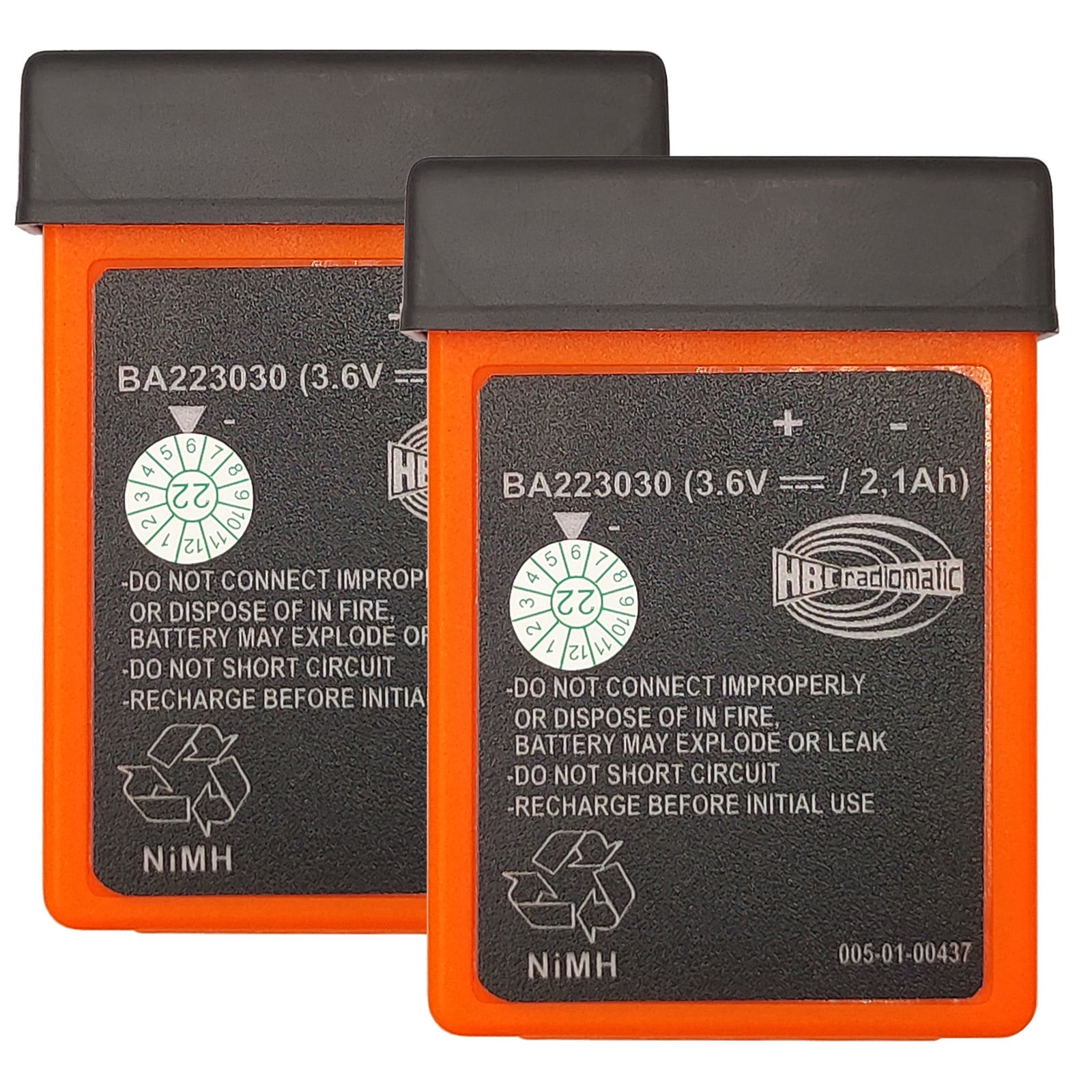 2-Pack BA223030 6V 2100mah Ni-Mh Battery for HBC Pump Truck Remote ...