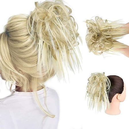 Messy Bun Hair Piece Hair With Elastic Rubber Band Extensions Hairpiece ...