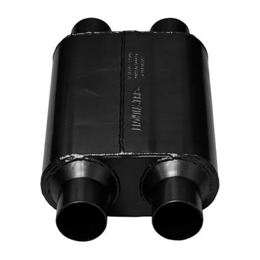 Flowmaster 842515 Super 10 Muffler 409S - 2.50 Center In / 2.50 Center Out - Aggressive Sound ...