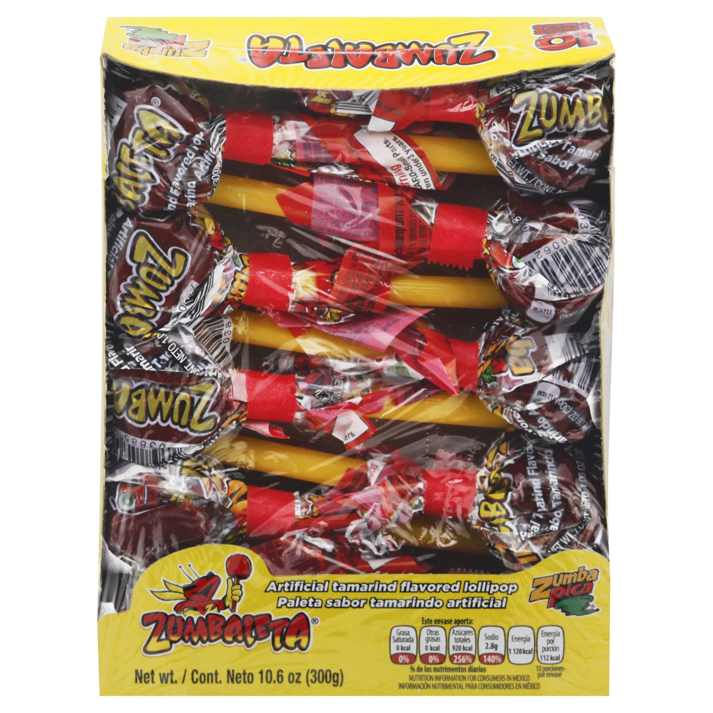 Zumba Pica Zumbaleta Tamarind Lollipops, Traditional Mexican Tamarind ...