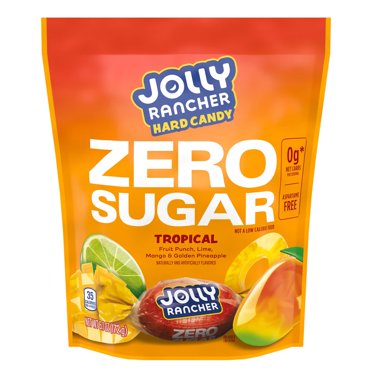Jolly Rancher Zero Sugar, Sugarless Mix of Hard Candy, Assorted Fruit ...