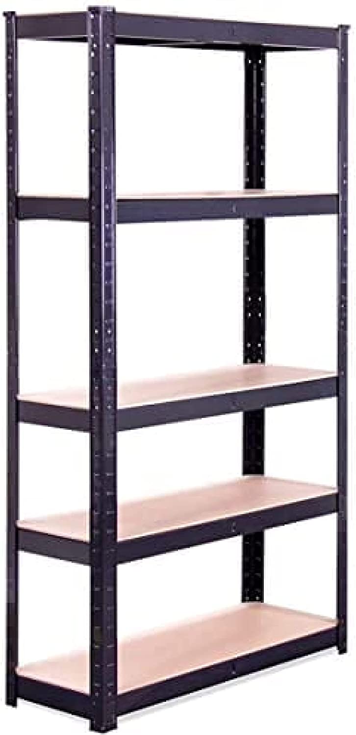 G-Rack - Black 5 Tier Shelf - 2000LB Capacity Garage Shed Storage ...