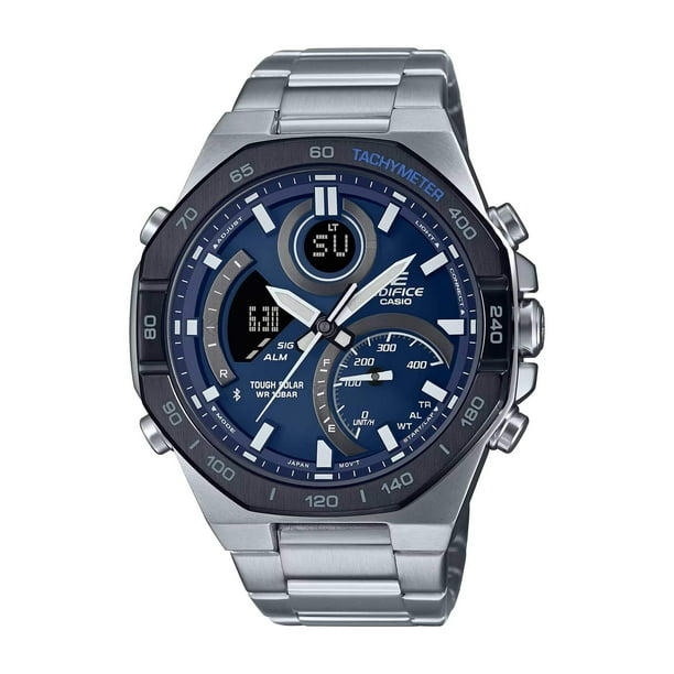 Casio ECB950DB-2A Men's Edifice Blue Ana-Digi Dial Bluetooth Watch ...