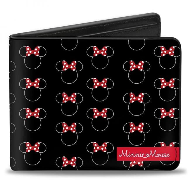 Mickey Mouse 799330 Mickey Mouse Minnie Mouse Icons Bi Fold Wallet ...