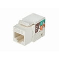 Monoprice Cat6 Punch Down Keystone Jack for 22-24AWG Solid Wire, White ...