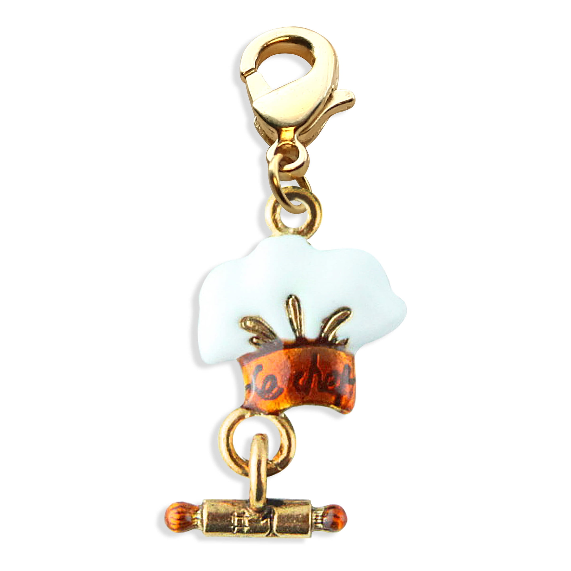 Chef Hat Charm Dangle in Gold - Walmart.com