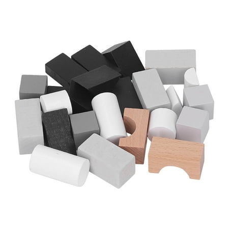 Wooden Building Blocks Set, Hand Eye Coordination Sturdy Educational ...