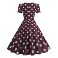 Women's 1950s Retro Vintage Audrey Hepburn Swing Dress Retro A Line ...