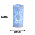 Battery Operated Flameless Led Candles with Spider Web and Skull ...