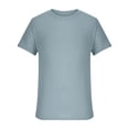 Pvkarhg Textured T-Shirts for Men Loose Fit Short Sleeve Shirt Summer ...