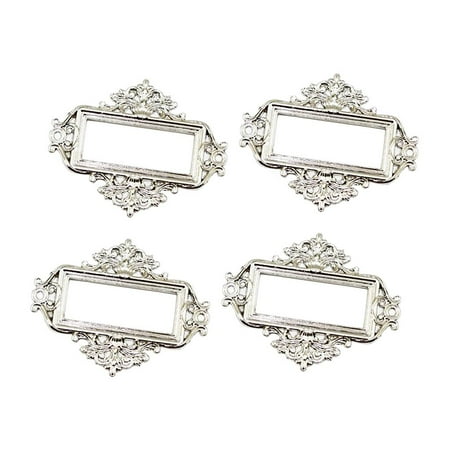 Set Of 4 Metal Label Frames Label Holder Card Holder For Filing Cabinet ...