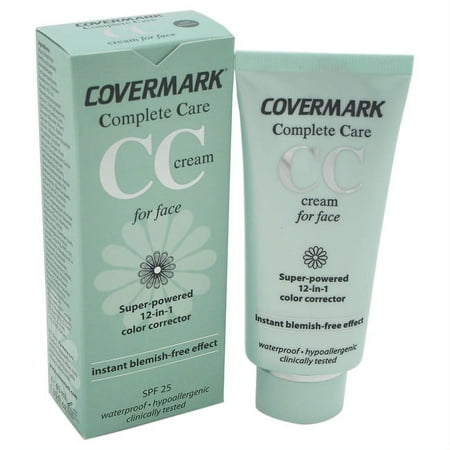 Complete Care CC Cream For Face Waterproof SPF 25 - Soft Brown by Covermark for Women - 1.35 oz ...