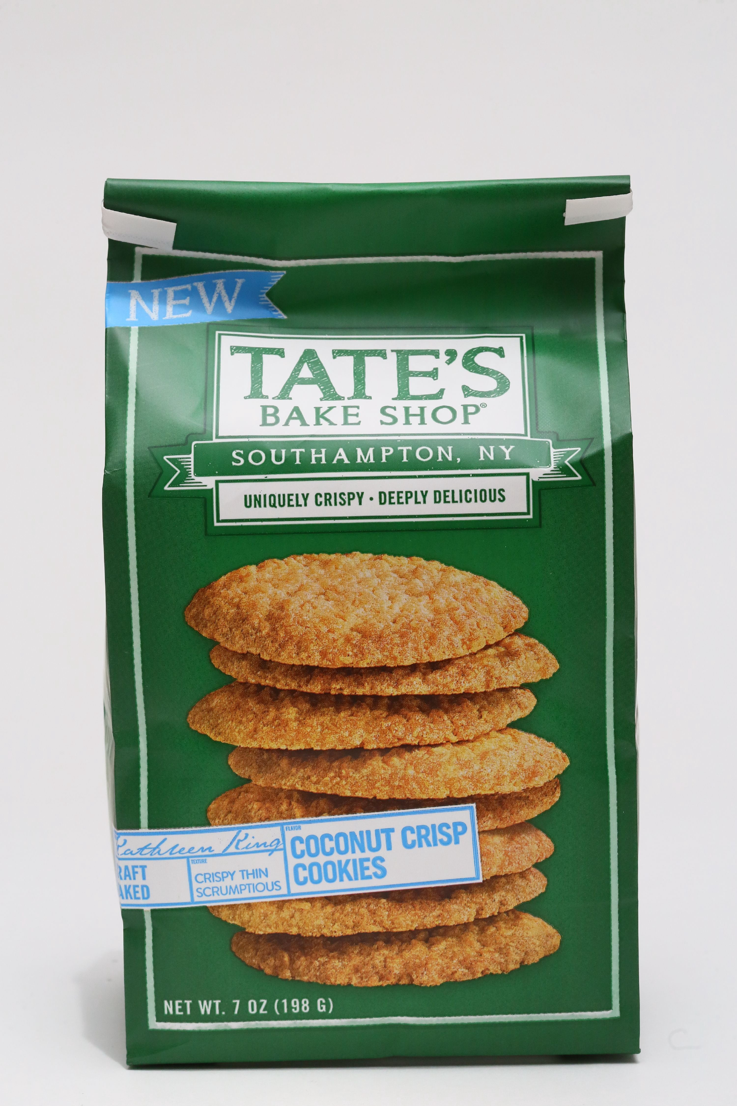Tate's Bake Shop Thin & Crispy Cookies, Coconut Crisp, 7 Ounce ...