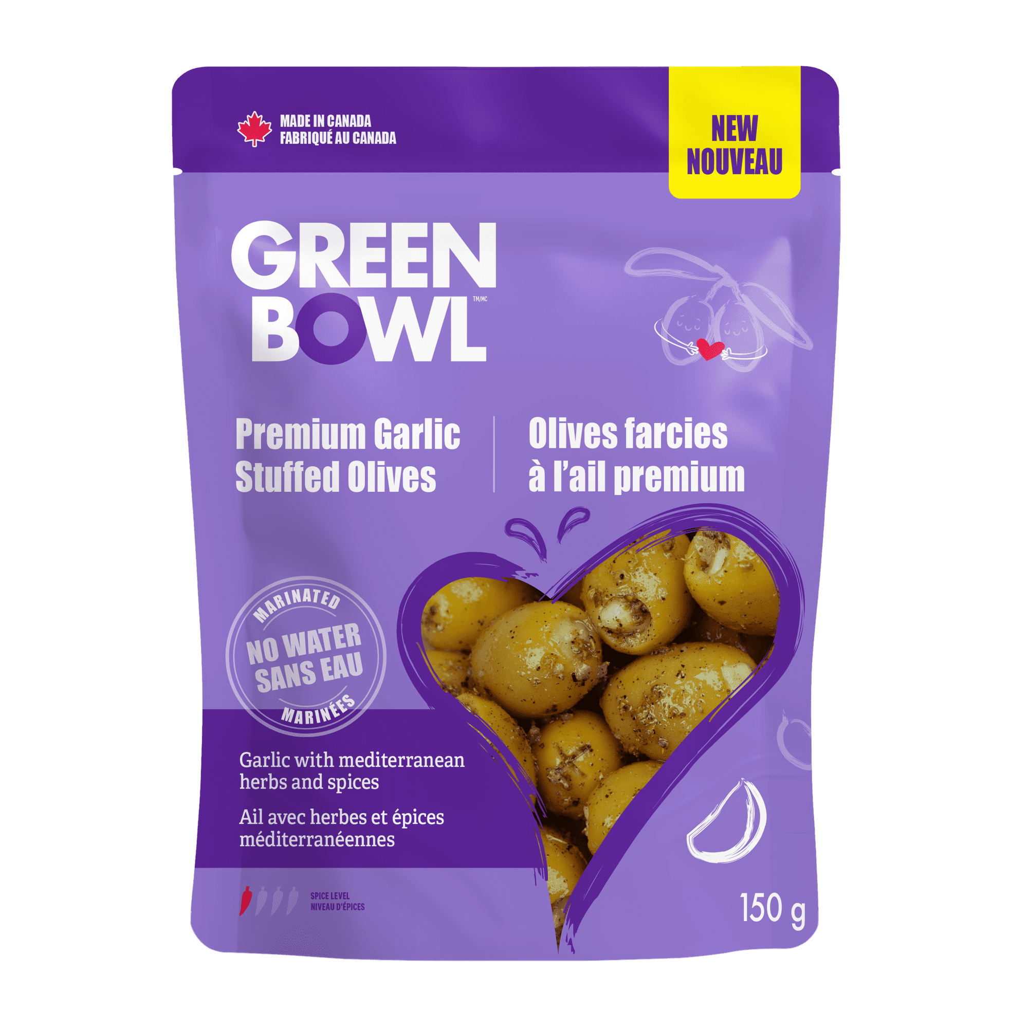 Click here for Green Bowl Premium Garlic - Stuffed Olives 150 G prices