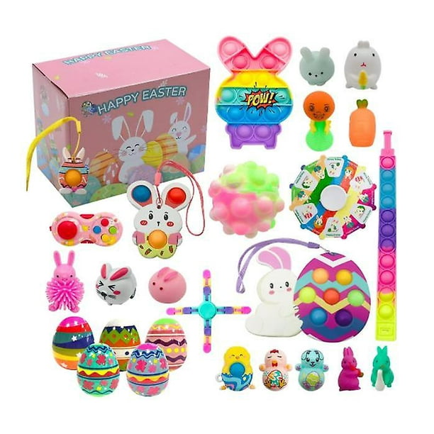Easter Bunny Pop Fidget It Toy Party Gift Pack, Kids Girls Boys Toys ...