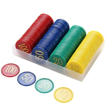 Plastic Bingo Chips - Red - 7/8 inch size - 100 per pack - Walmart.com