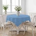 Blue Vintage Linen Table Cloth 60x60in, Waterproof Square Tablecloth ...