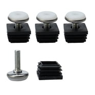 Unique Bargains Adjustable Leveling feet 19 x 19mm Square Inserts ...