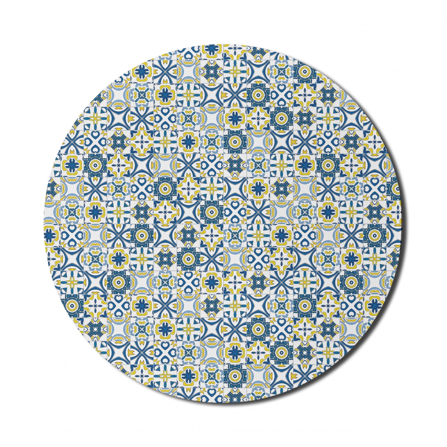 Ethnic Mouse Pad for Computers, Traditional Moroccan Mosaic Portuguese ...