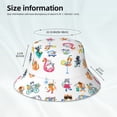 Cauagu Hello Summer Cat for Unisex Bucket Hat,Outdoor Summer Beach ...