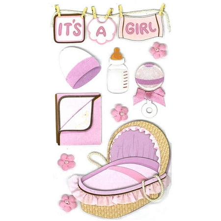 Jolee's Boutique Dimensional Stickers-Baby Girl | Walmart Canada