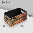 2 Pcs Foldable Felt Storage Bins Decorative Fabric Organizer Baskets ...