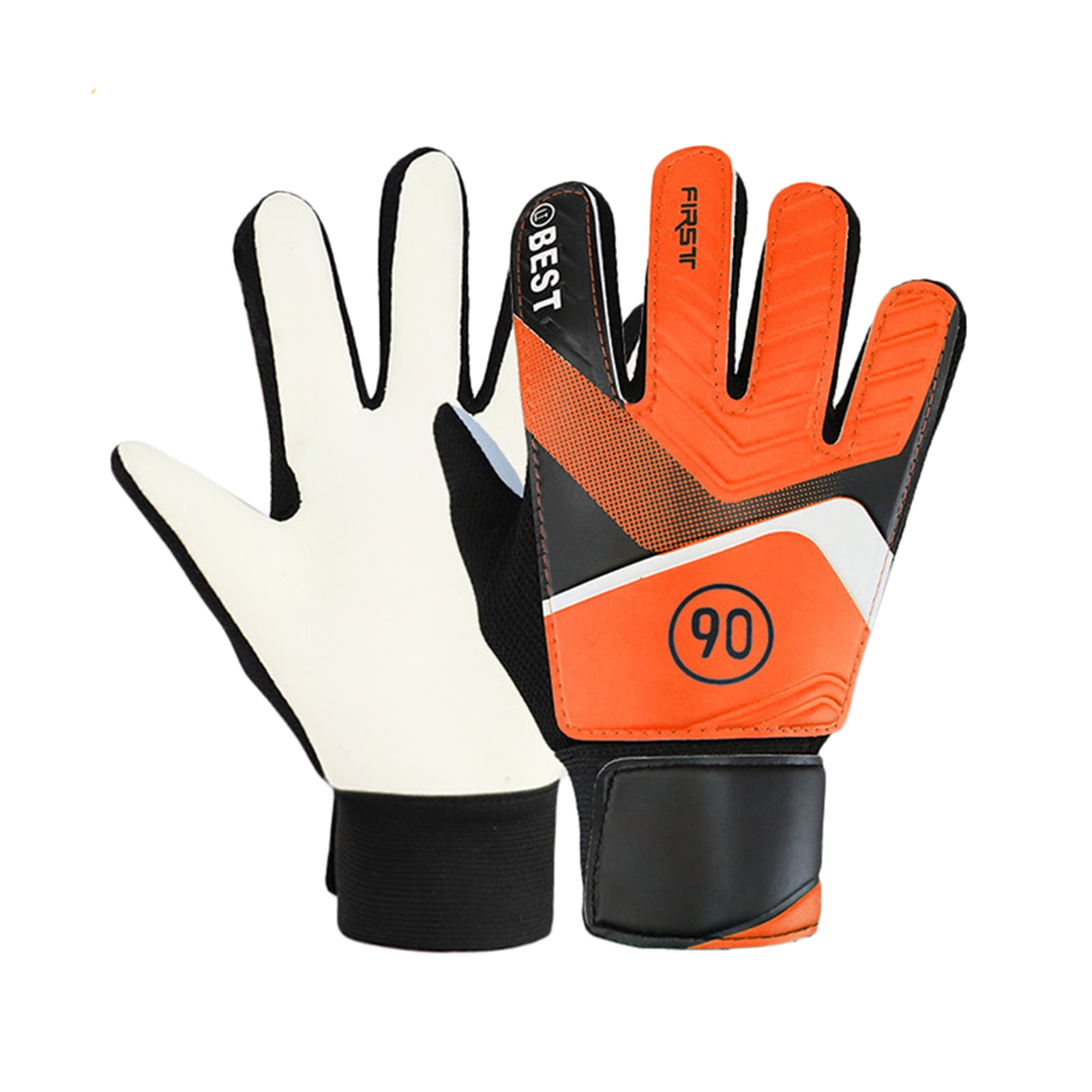 Goalkeeper Gloves, 1 Pair Gloves Protective Anti-Collision Faux Leather ...