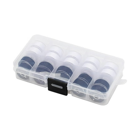 20 Pieces Sewing Thread Bobbin Set with Bobbin Box Pre Wound Bobbins ...