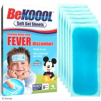 BeKoool Cooling Gel Sheets for Kids, Fever Discomfort Relief, 6 Count ...