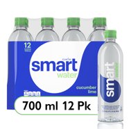 smartwater vapor distilled premium water bottles, 1 Liter, 15 Pack ...