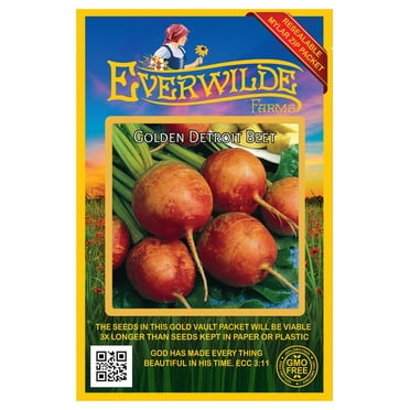 Golden Detroit Beet Seeds - 1 Oz - Non-GMO, Heirloom - Root Vegetable ...