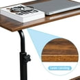 Zimtown Adjustable Height Laptop Table Stand, Removable Small Study ...