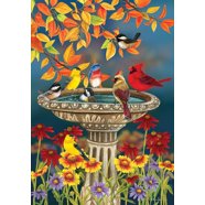 Sunny Autumn Garden Suede Flag - Walmart.com