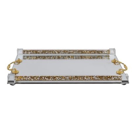 Crystal Tray Gold Filling - Gold Handle 12x16" | Walmart Canada