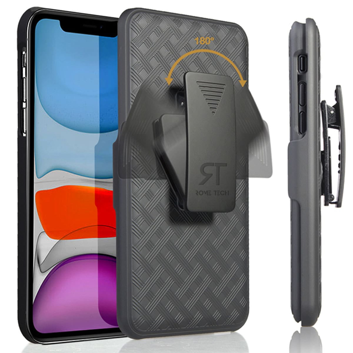 Rome Tech Apple iPhone 12 Mini Shell Holster Combo Case With Belt clip ...