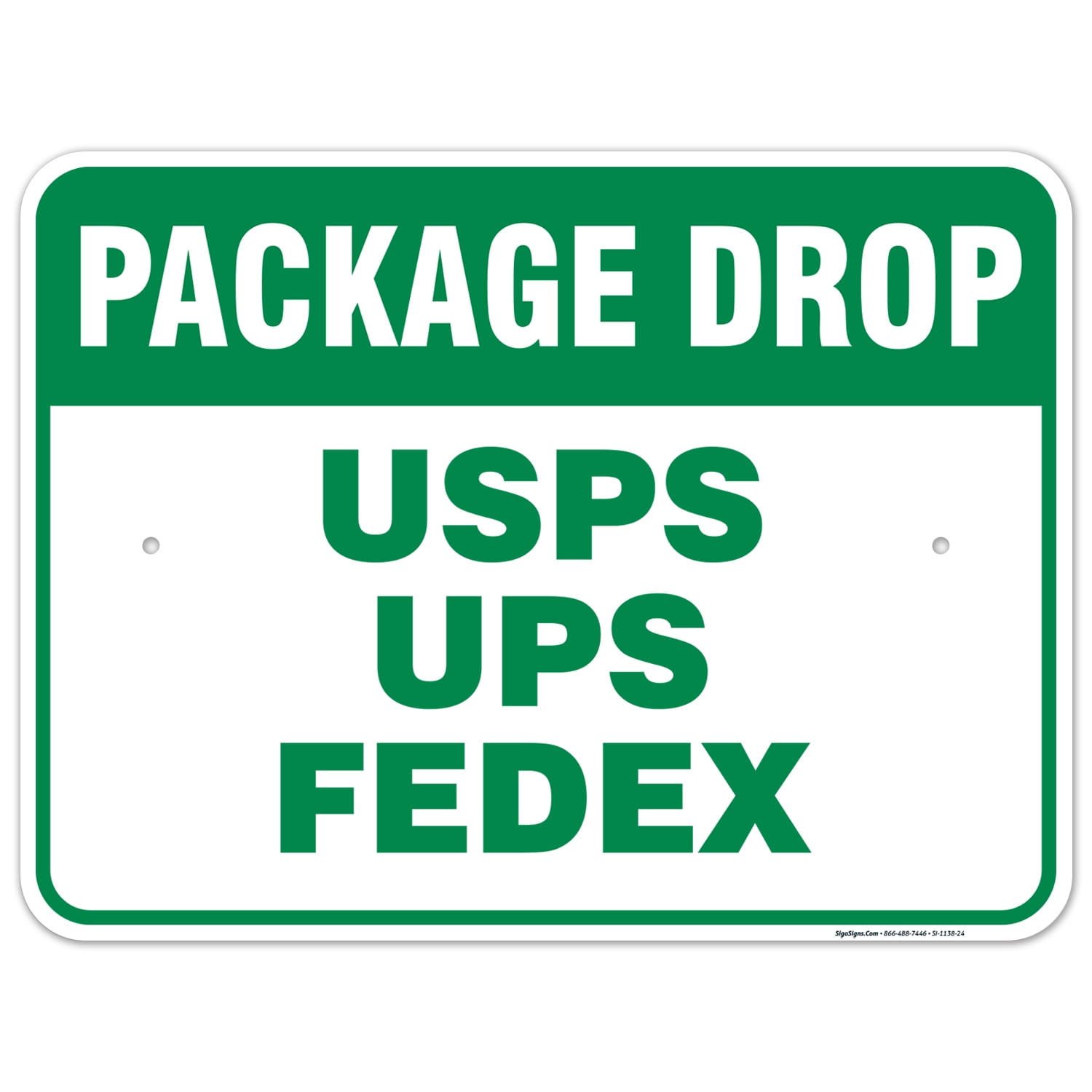 Package Drop Sign, Ups FedEx USPS Drop Sign, - Walmart.com