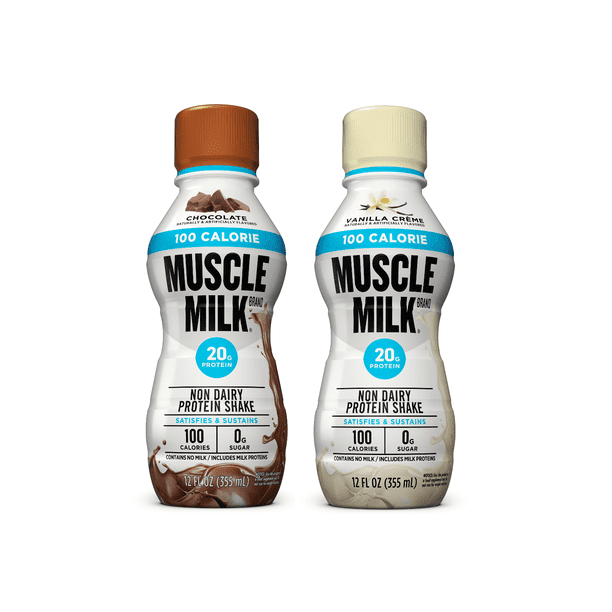 Muscle Milk 100 Calorie Non Dairy Protein Shake 2 Flavor Variety Pack