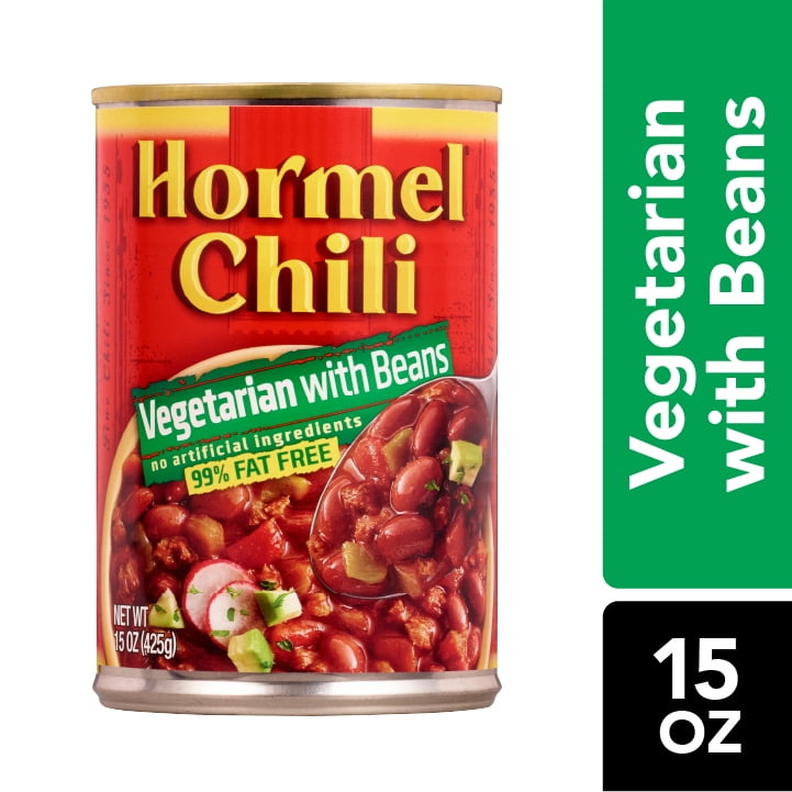 Hormel Chili Vegetarian with Beans, 15 Ounce - Walmart.com - Walmart.com